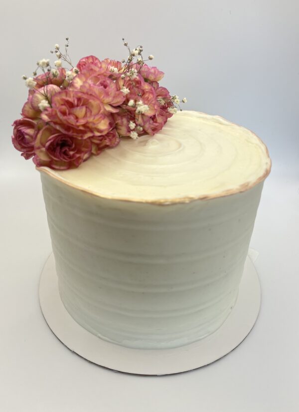 Simple flowers cake - Lets Bake